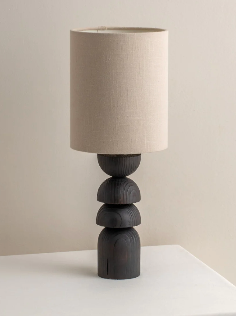 Aska Charred Table Lamp – L A R K | Mountain Modern