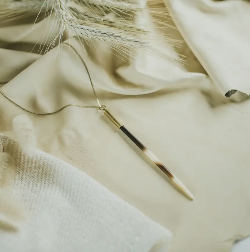 Quill Necklace | Predominantly White – L A R K | Mountain Modern