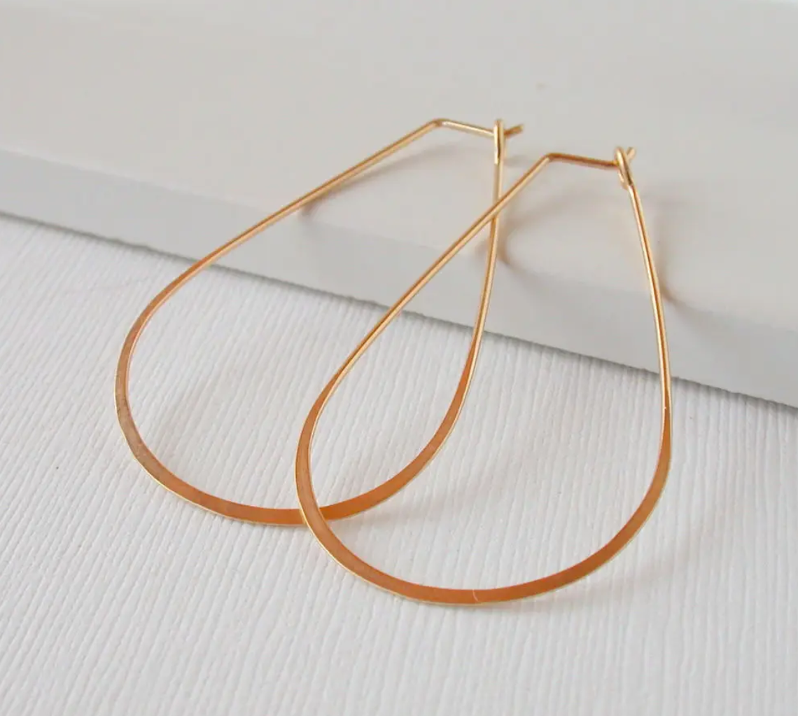 Teardrop Hoops – L A R K | Mountain Modern