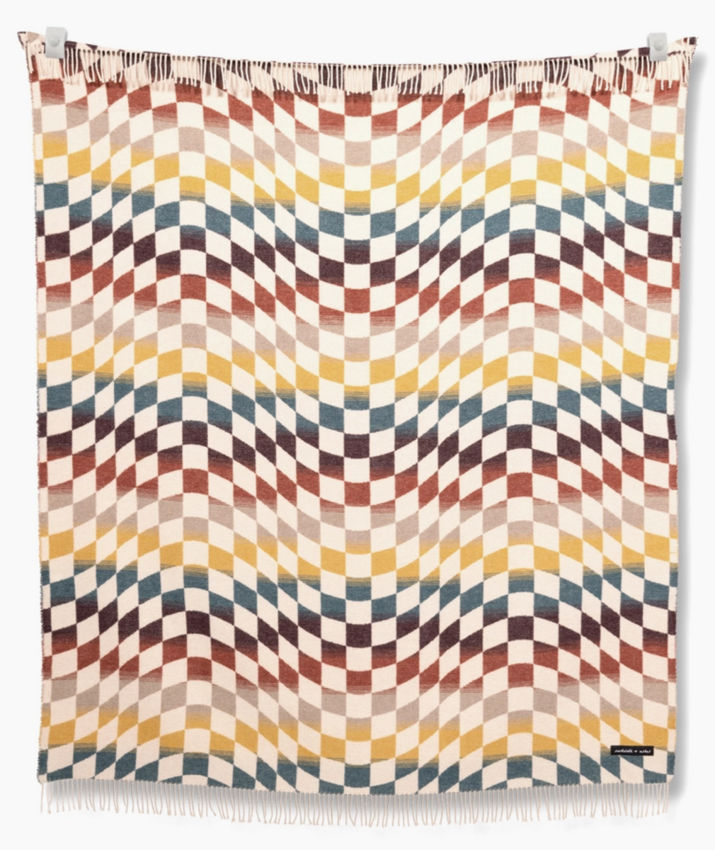 Checkered Throw | Monterey – L A R K | Mountain Modern